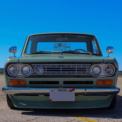 V1.Front Lip Spoiler Steel Chin Spoiler fit for Datsun 521 pickup / Pon ...