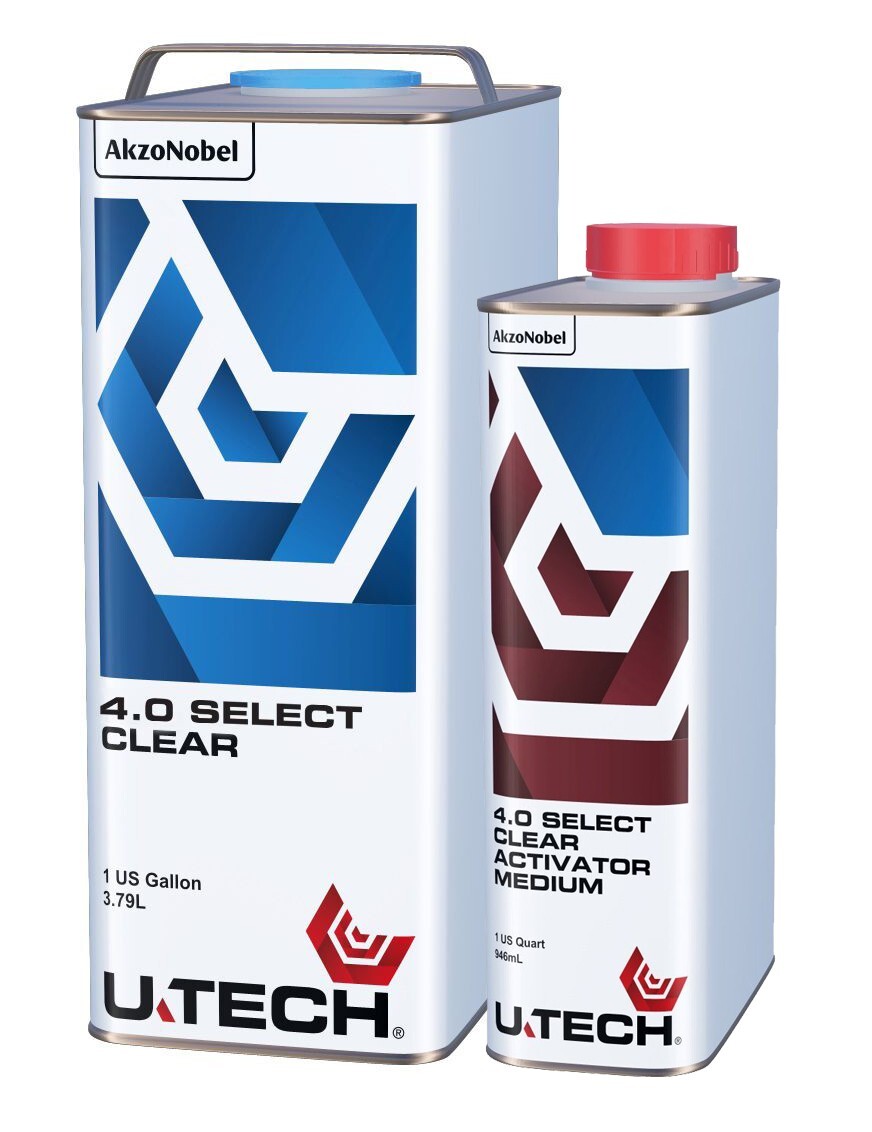 AkzoNobel U-TECH 4.0 Select UTECH Clear Coat 4:1 Mix 1.25 Gal. Kit Med ...
