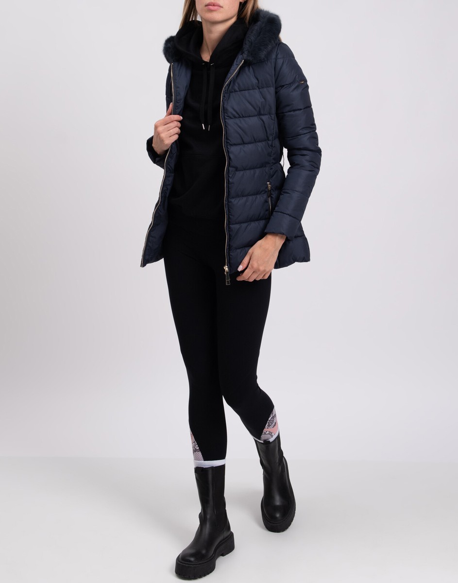 RRP€287 LIU JO Quilted Jacket IT38 US2 UK6 XS Rabbit Fur RRP€287 LIU JO Quilted Jacket IT38 US2 UK6 XS Rabbit Fur