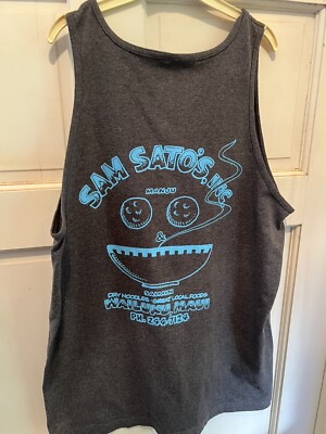 Maui Sam Sato Saimin Manjuu Tank Top Size Large Brand New | eBay