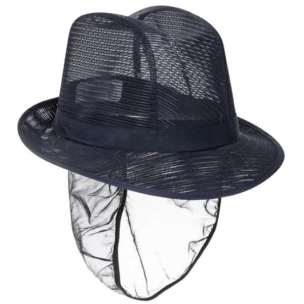 Black Mesh Trilby Chef Catering Butcher c/w Hair Net - Size SMALL | eBay UK