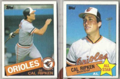 CAL RIPKEN 1985 Topps #30 + All Star #704. ORIOLES | eBay