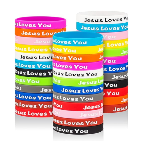 jesus loves you silicone wristbands christian jesus bracelet for men ...