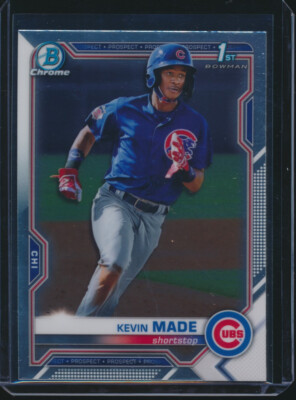 KEVIN MADE 1st 2021 Bowman Chrome Prospects CHICAGO CUBS Rookie Card RC ...