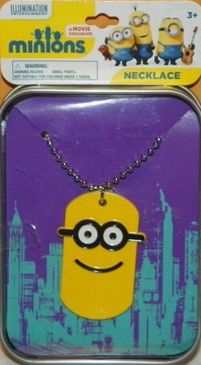 Despicable Me MINIONS Dog Tag NECKLACE & Collector Tin | eBay