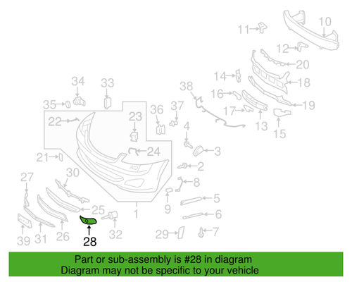 Genuine Mercedes Benz S63 AMG S65 AMG 07-09 Front Left Fog Grille OE ...