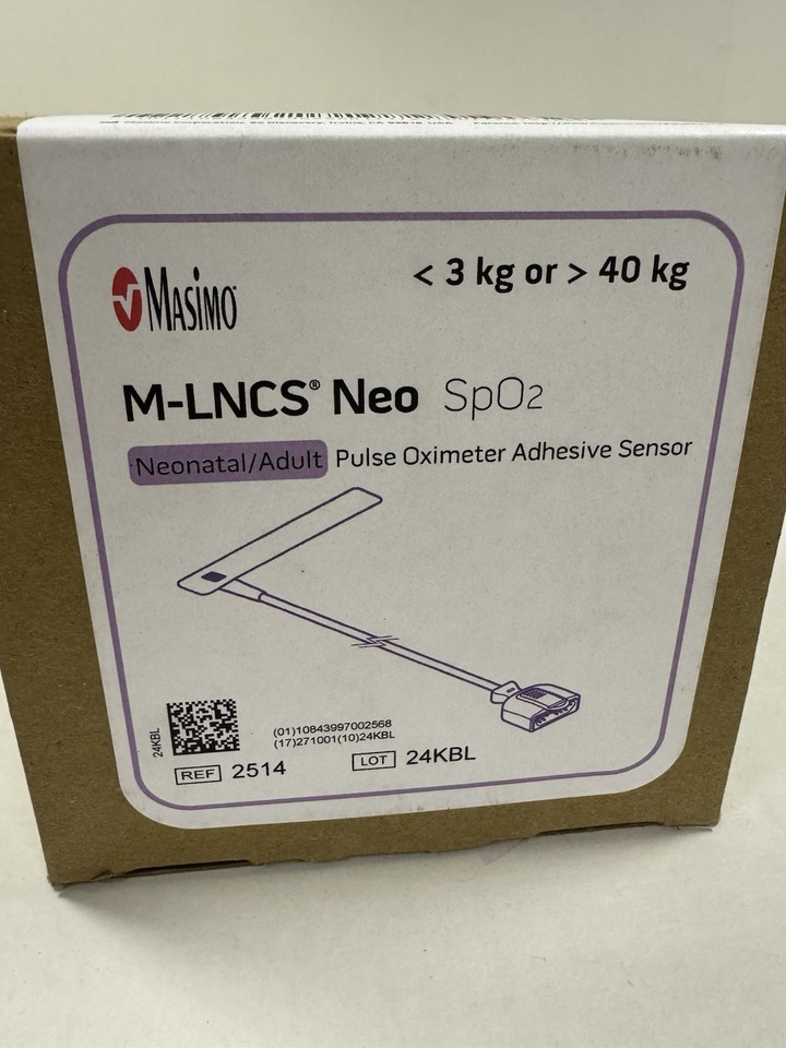 MASIMO LNCS NEO SPO2 PULSE OXIMETER ADHESIVE SENSOR NEONATAL/ADULT 20 ...