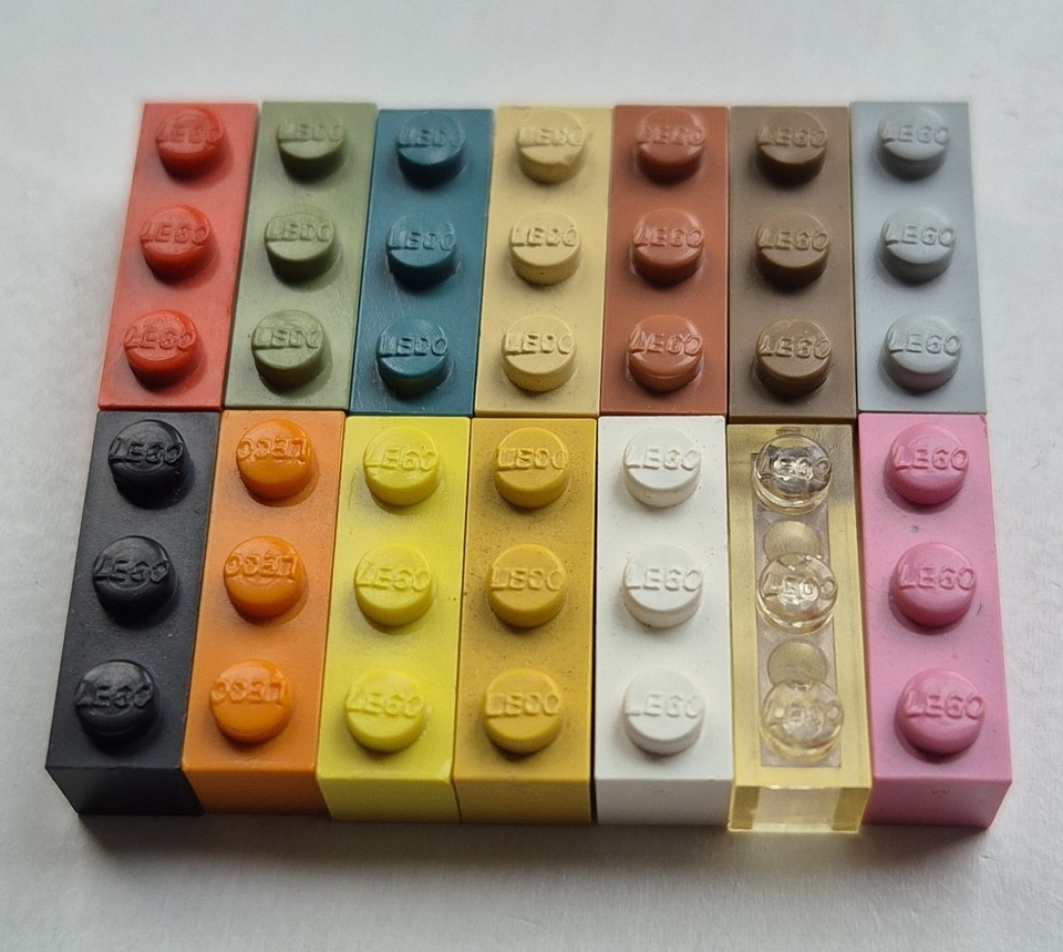 LEGO MODULEX 14 BRICKS 1x3 WITH LEGO LOGO | eBay
