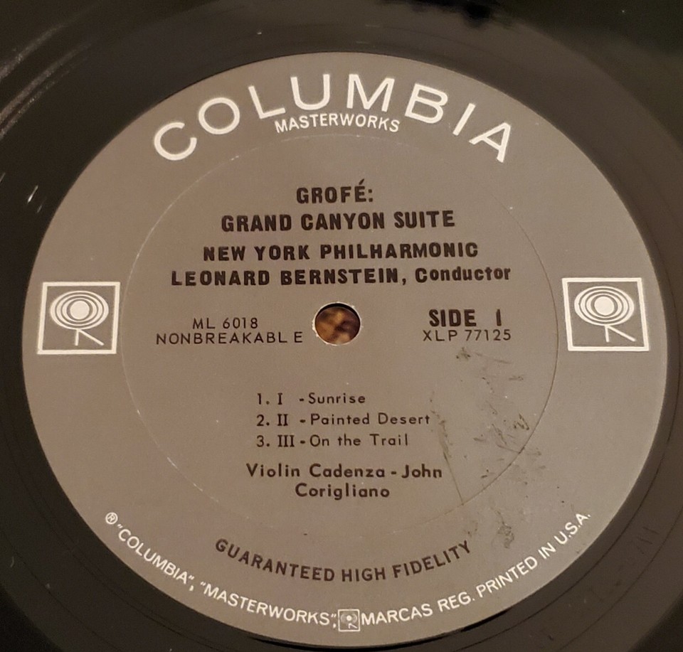 Leonard Bernstein & NY Philharmonic - Grofe Grand Canyon Suite Columbia ...