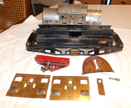 Lionel Standard Gauge #380E Locomotive Shell, Frame, Cow Catchers ...