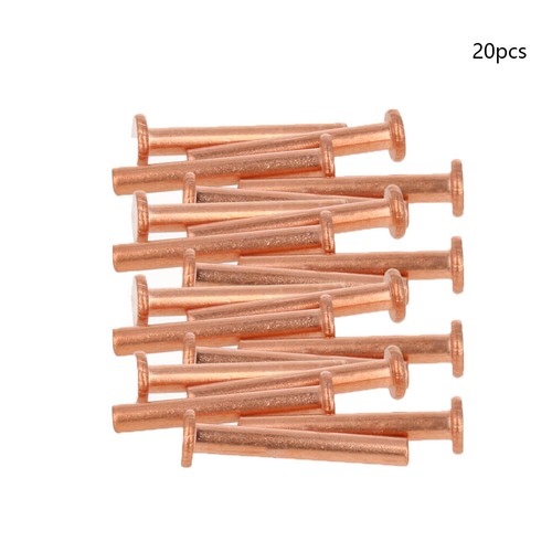 20/50Pcs M5 Solid Copper Flat Head Rivets Screws Fasteners Length 8 to 40mm | eBay