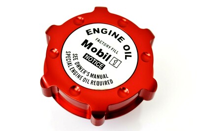 RED ALUMINUM ENGINE OIL FILLER CAP FOR GM CHEVY LS1 LS2 LS3 LS6 MOBIL1 ...