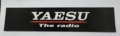 yaesu black , white and red radio sticker | eBay UK