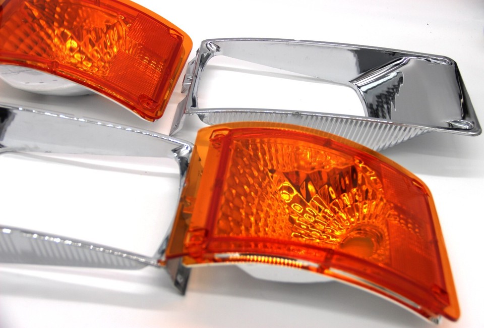 fits International 4900 Truck Headlight Bezel & Turn Signal Blinker Set ...