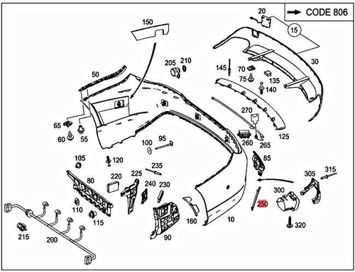 Genuine MERCEDES C117 X117 CLA Coupe C117 Cover grill 1178850053 | eBay