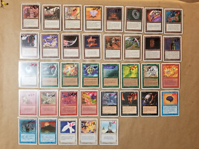 MTG Magic 4th Edition Lot of 37 RARE Cards (Condition Varies) Only One ...