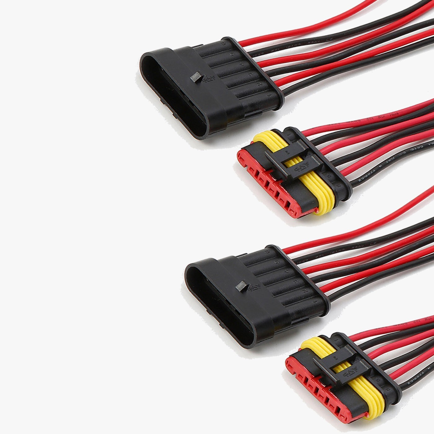 6 Pin 1.5 Series Waterproof male female plug Wire connector holder ...