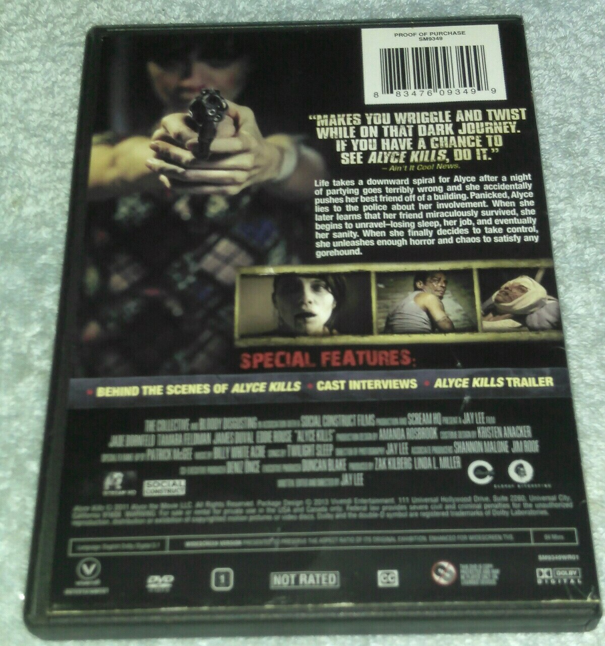 Alyce Kills DVD Halloween horror 883476093499 | eBay