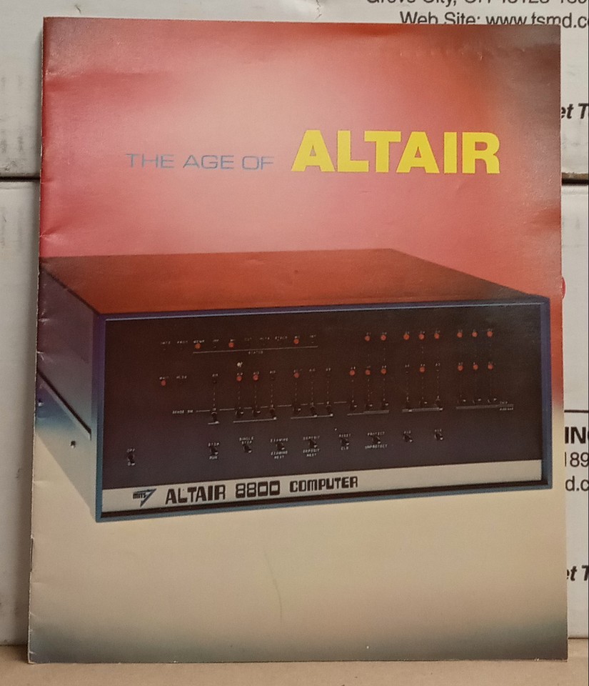The Age of ALTAIR MITS Inc. 1975 ALTAIR 8800 Brochure Catalog Rare Hard ...