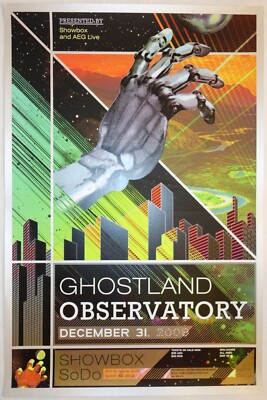 2008 Ghostland Observatory - Seattle NYE Concert Poster s/n by Jon ...