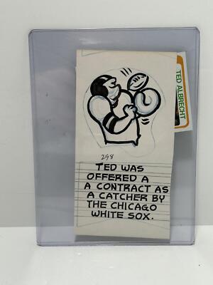 1978 Topps Football Original Image Sketch #298 Ted Albrecht | eBay