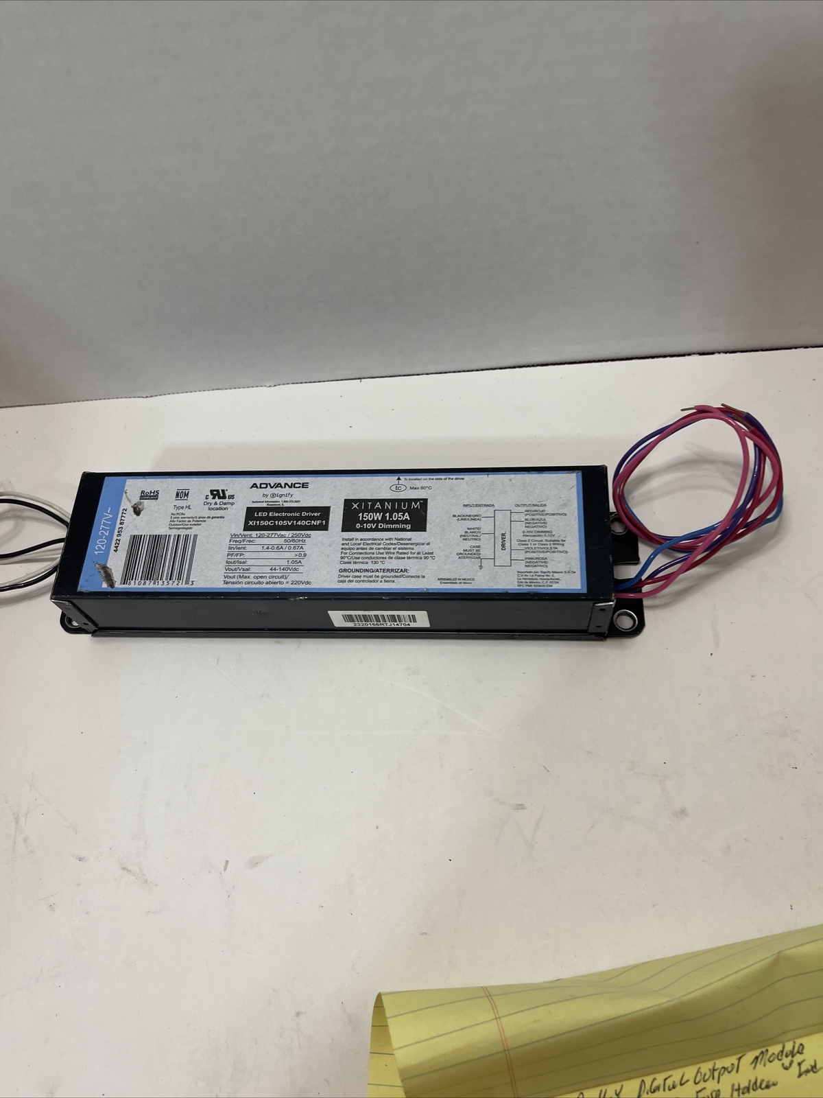 (1) Philips Advance Xitanium LED Driver - XI150C105V140CNF1M ...
