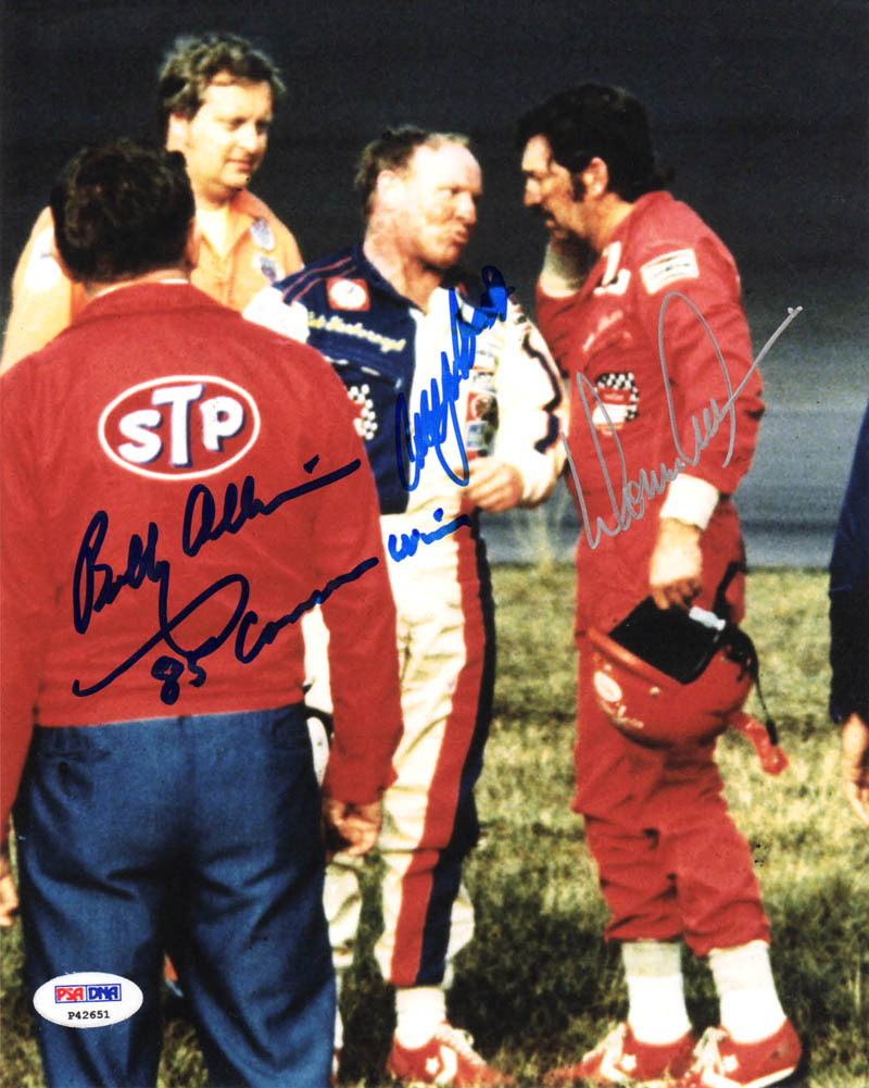 Cale Yarborough Bobby Donnie Allison SIGNED 8x10 Photo NASCAR PSA/DNA ...