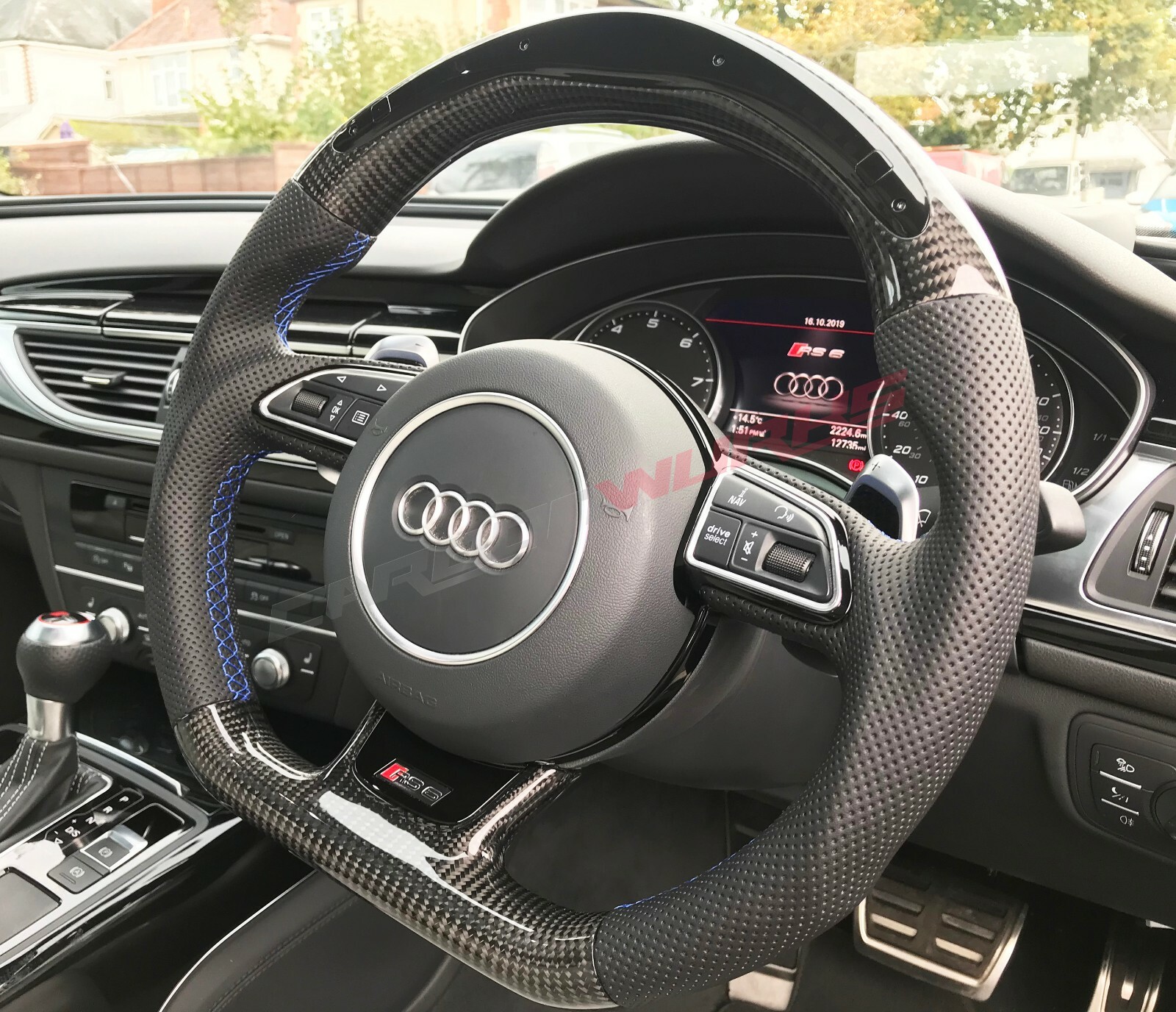 Audi RS4 RS6 RS7 SQ5 B8 C7 LED Carbone Fibre Volant Roue ...