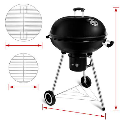 Holzkohlegrill XXL Kugelgrill Standgrill Grillwagen Rundgrill ...