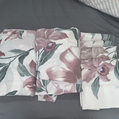 Vintage Springmaid king size floral sheet set w/pillowcases | eBay