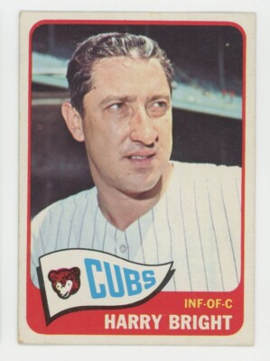 1965 TOPPS HARRY BRIGHT #584 CHICAGO CUBS NM BEAUTY | eBay