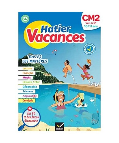 Hatier vacances - Cahier de vacances 2024 du CM2 vers la 6e 10/ 11 ans ...