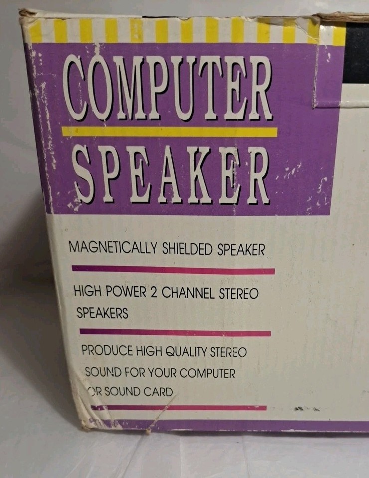 JUSTer Retro Computer HI-FI Speaker System Vintage Multimedia DC-691P ...