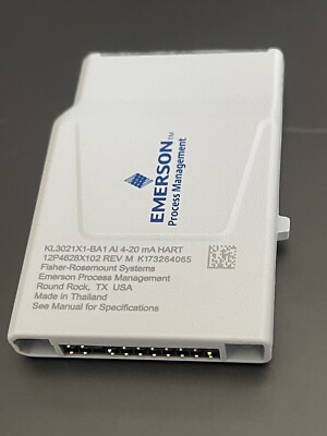 EMERSON DeltaV KL3021X1-BA1 Analog 4-20mA HART CHARM SE4303T01 Rev M | eBay