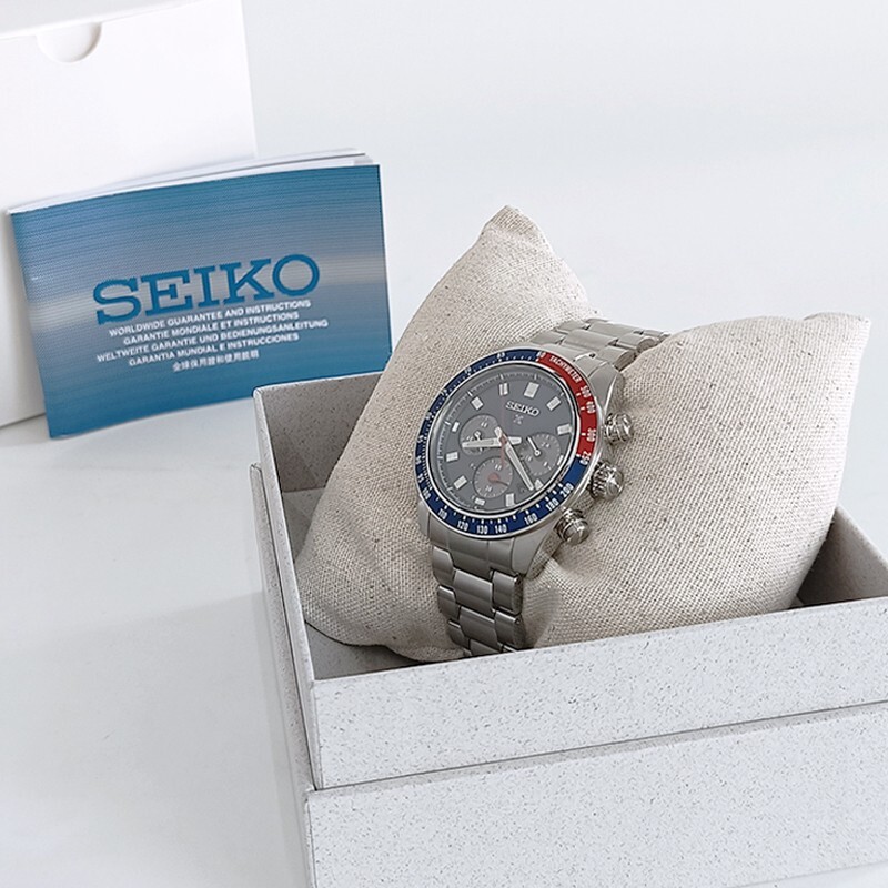 Men's Classic Seiko Prospex Speedtimer Blue Dial SSC913 Chronograph ...