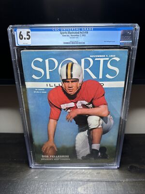 CGC 6.5 NEWSSTAND EDITION Sports Illustrated-Bob Pellegrini-November 7 ...