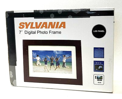 Sylvania 7" Digital Photo Frame - SPDF785 LED Panel New Open Box | eBay