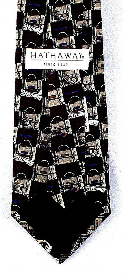 Business Class Men's Travel Neck Tie Airport Airplane Briefcase Red ...