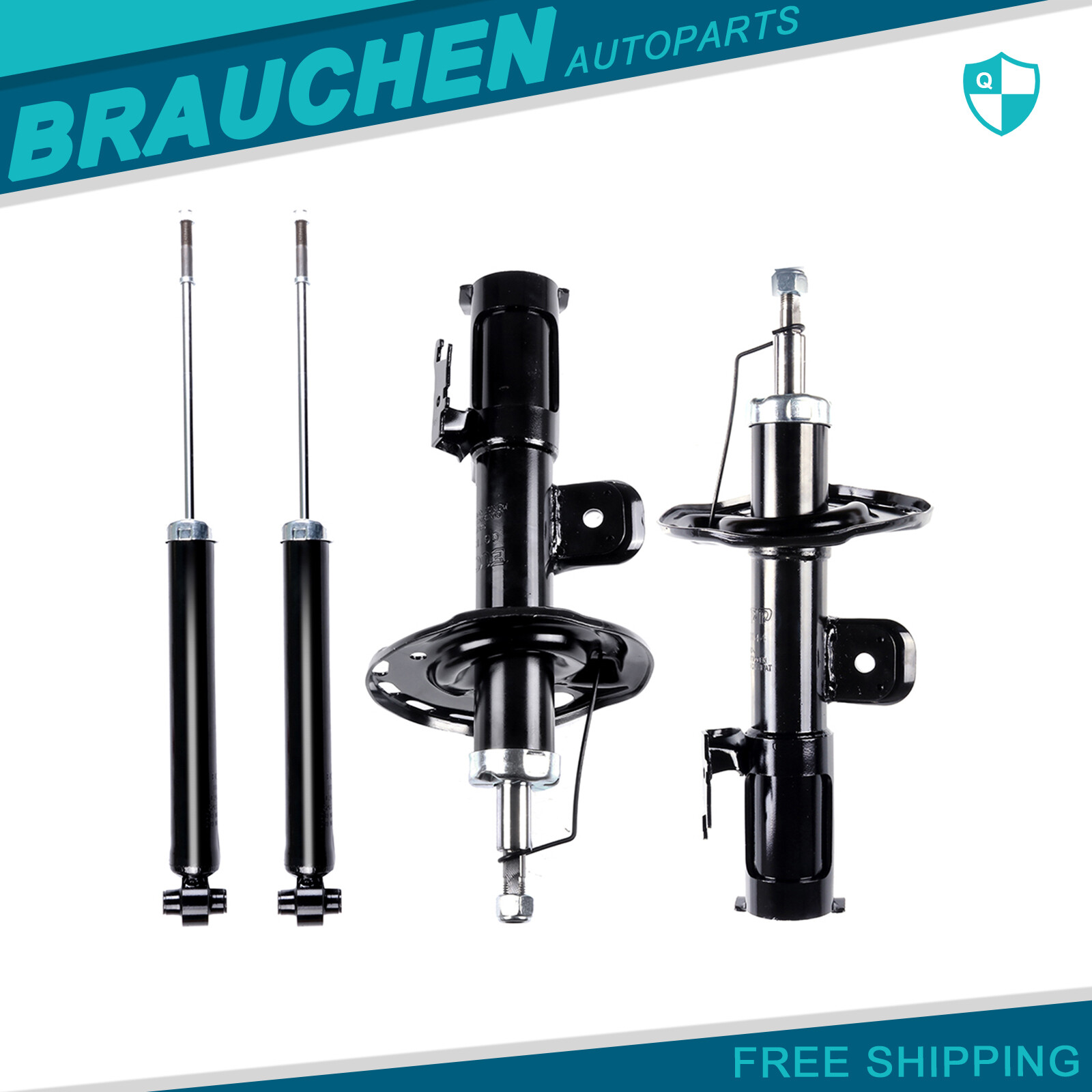 4PCS Full Set Front Rear Shocks Struts Absorbers For 2010-2013 Toyota ...