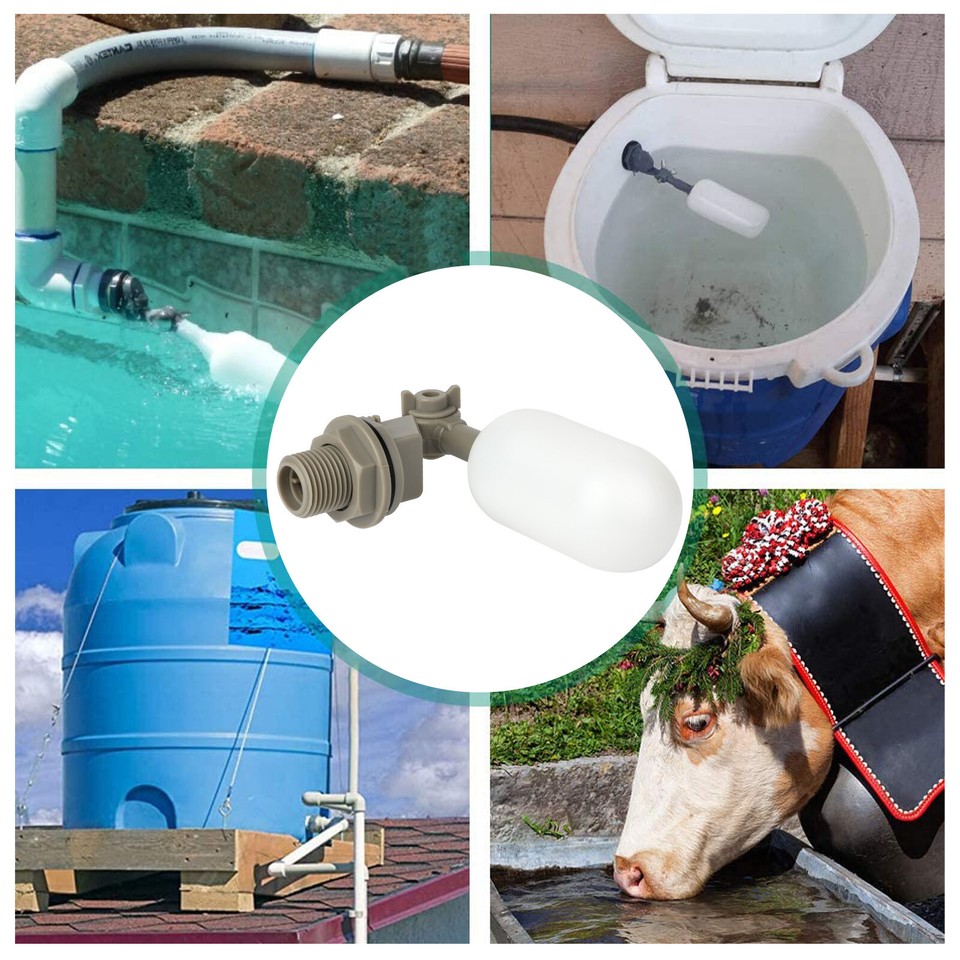 4x Water Float Valve Adjustable Arm Water Filter Float 1/2" Automatic ...