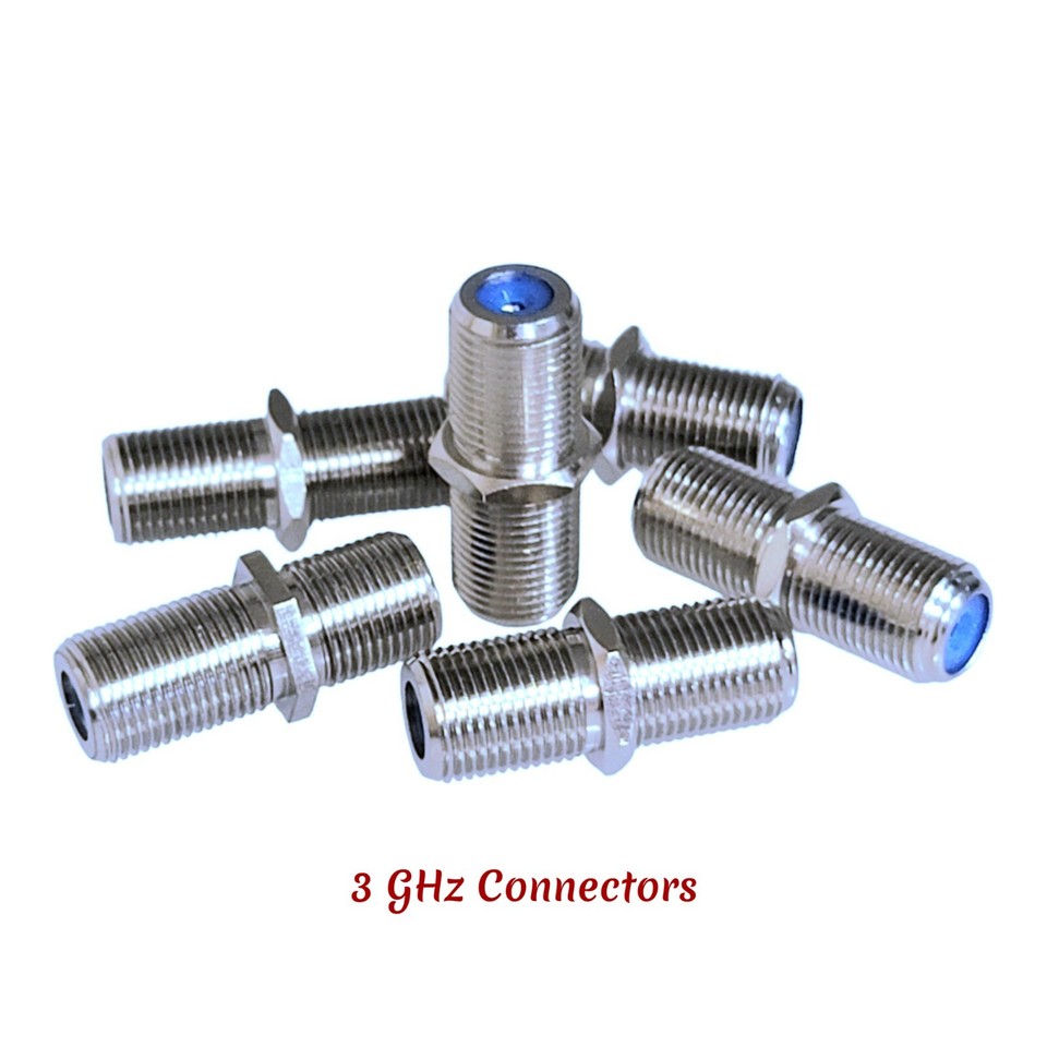 RG6 RG59 Female to Female Coaxial Coupler F-Type F81 Barrel Coax ...