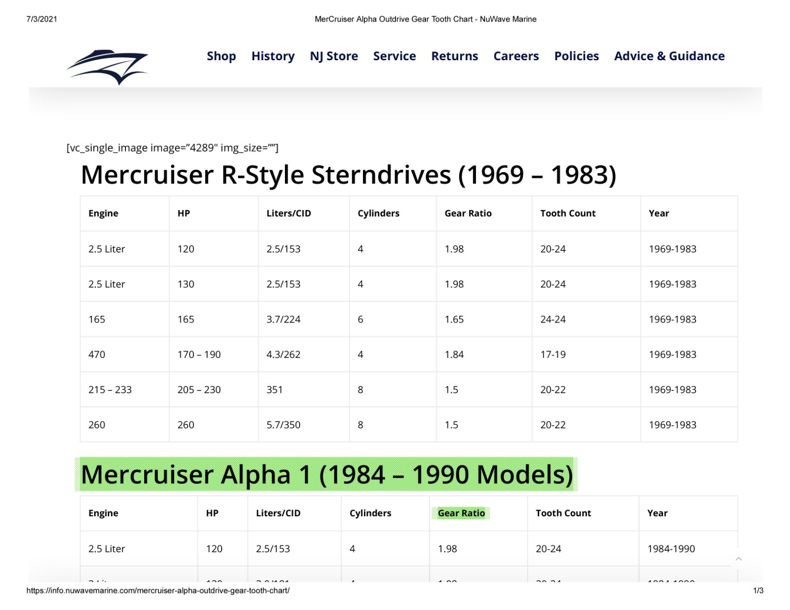MerCruiser Alpha 1 Gen 2 Outdrive 1.98 Ratio Sterndrive OEM | eBay