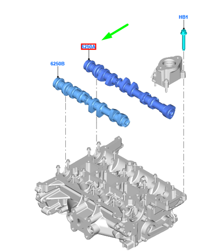 FORD MONDEO MK5 Intake Camshaft 1784210 CM5G-6A267-AA NEW GENUINE | eBay