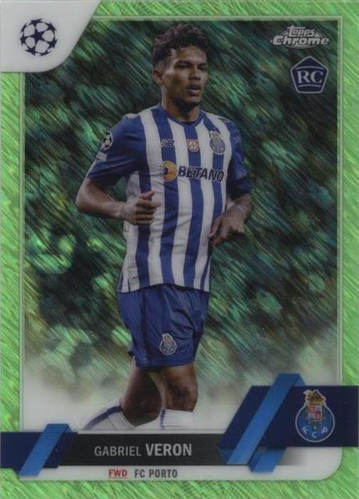 2022-23 Topps Chrome UEFA Club Competitions - Gabriel Veron #76 Neon ...