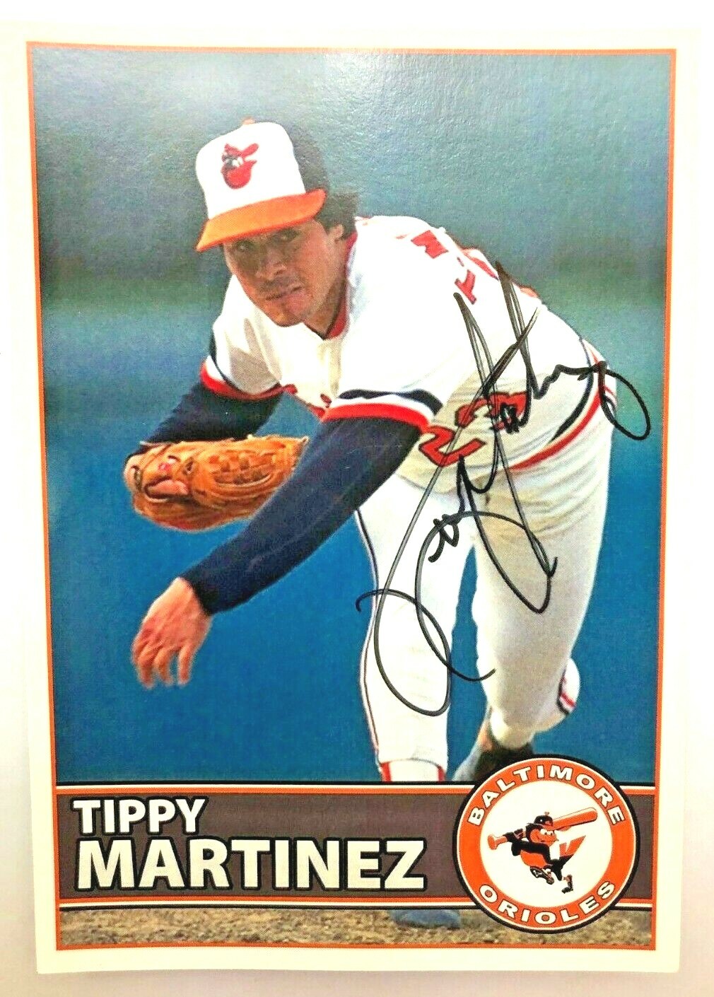 Tippy Martinez Autographed Baseball Card Baltimore Orioles MLB 1983 | eBay