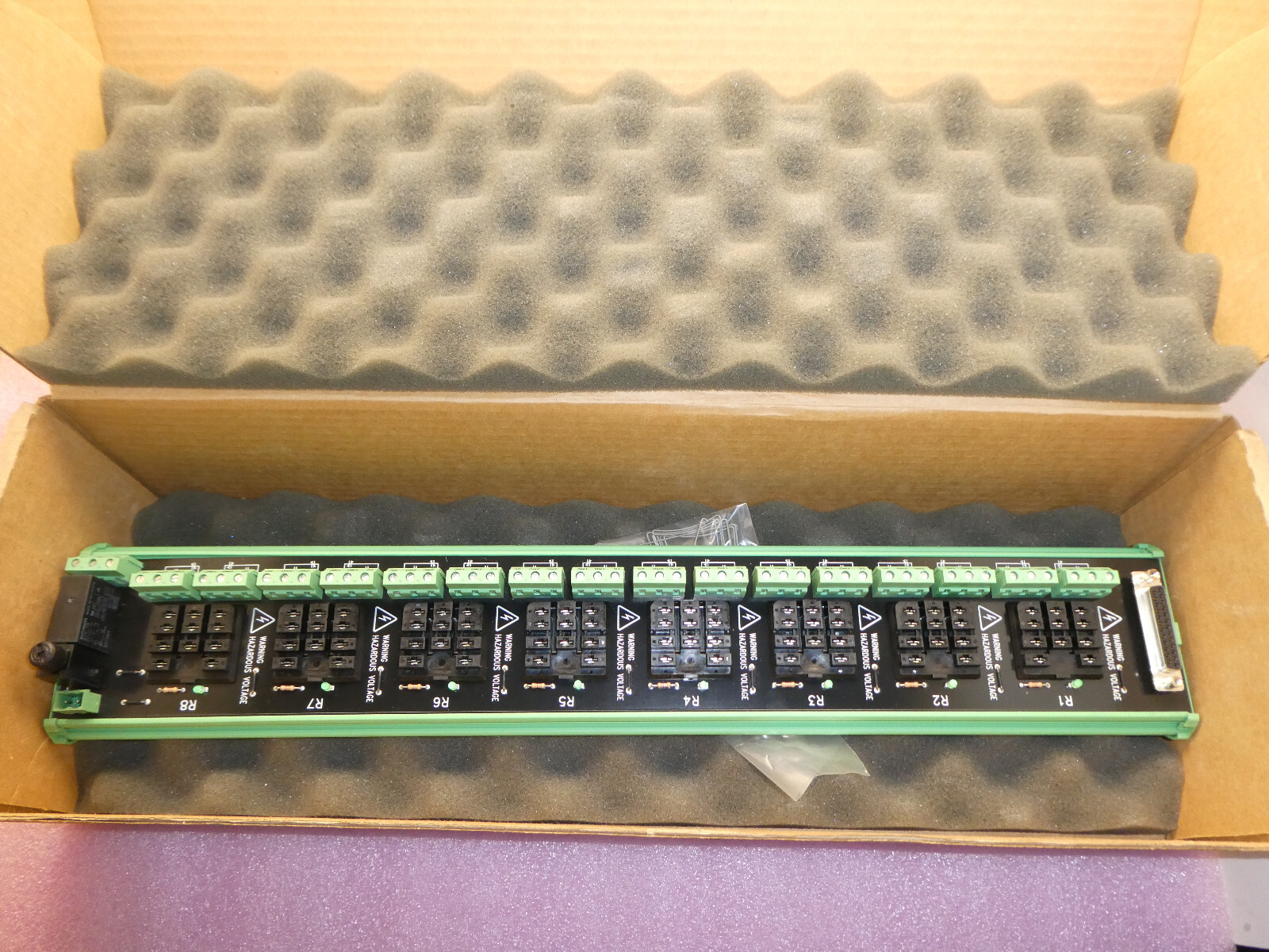 EMERSON 8 CHANNEL KUEP RELAY MODULE 5A22412H01 5527436 REV I for sale ...