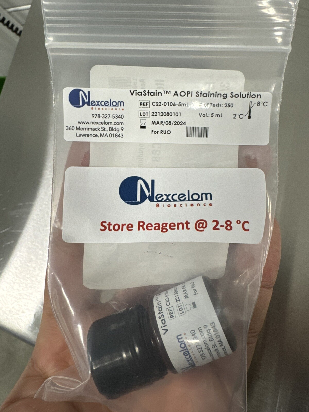 Nexcelom Viastain AOPI Staining Solution 250 Tests/bottle | eBay