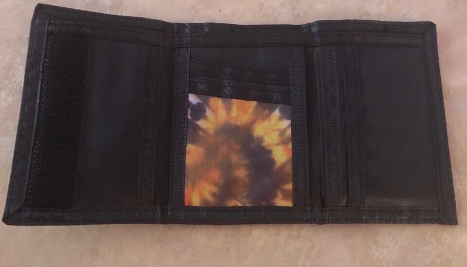 Chad Bartie SKATER BOARDER nylon armourdillo wallet yellow tye dye look ...