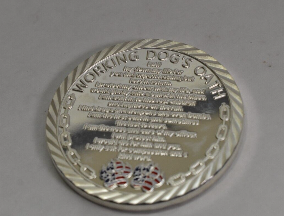 German Shepherd Police Working Dog's Oath Coin The Sheepdogs Live for ...