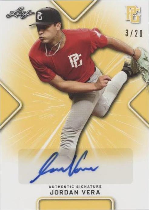 2021 Leaf Perfect Game National Showcase - Autographs Jordan Vera #BA ...